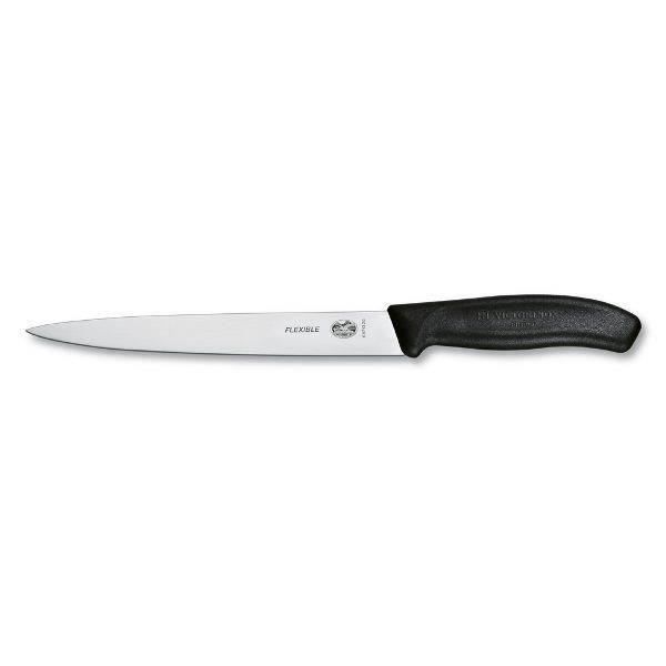 Couteau pour filet de sole VICTORINOX - Noir - 20 cm - Lame flexible ...