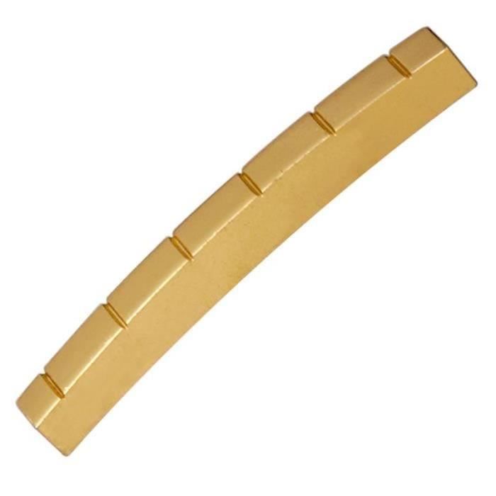 Sillet de Tête Guitare 6 Cordes Fendue en Laiton 43mm pour Guitare ...