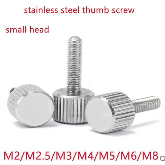 VIS,M6(5Pcs)-16mm--Vis à tête moletée métrique en acier inoxydable 304 ...