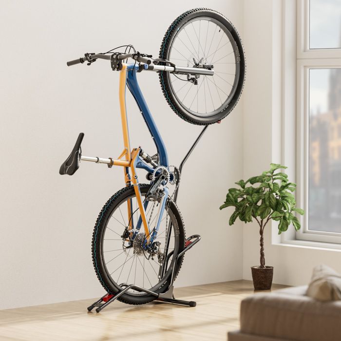 Wiltec Range-vélo vertical de sol autoporteur – 53 x 11 x 120 cm ...