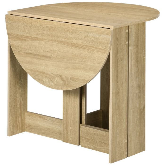 HOMCOM Table pliable de cuisine salle à manger 2 abattants - table ...