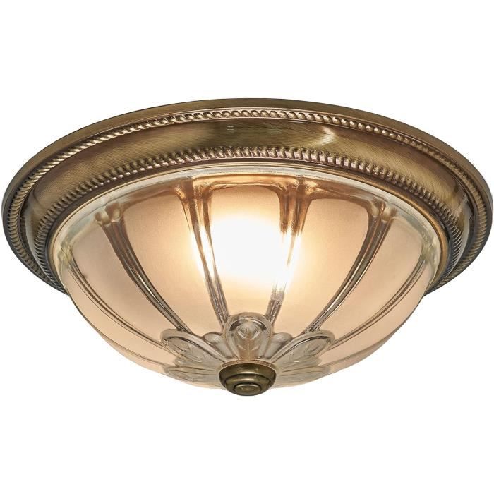 Led Plafonnier Henja À Intensité Variable (Antique, Classic) En Bronze ...
