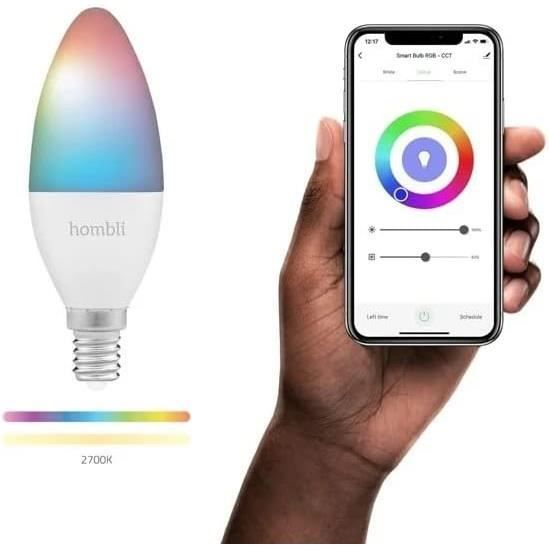 Hombli E14 Smart Bulb Promo Packs (E14 RGB+CCT) RGB et CCT - Promo Pack ...