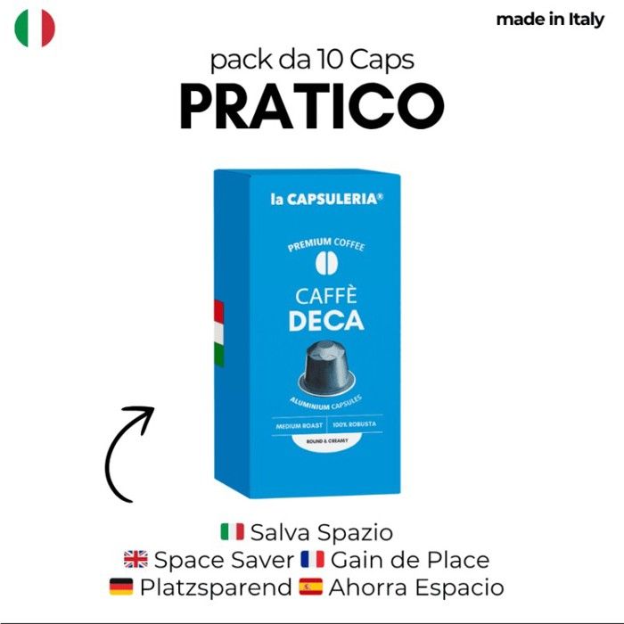 Café Deca, 100 capsules aluminium compatibles Nespresso, décaféiné - La ...
