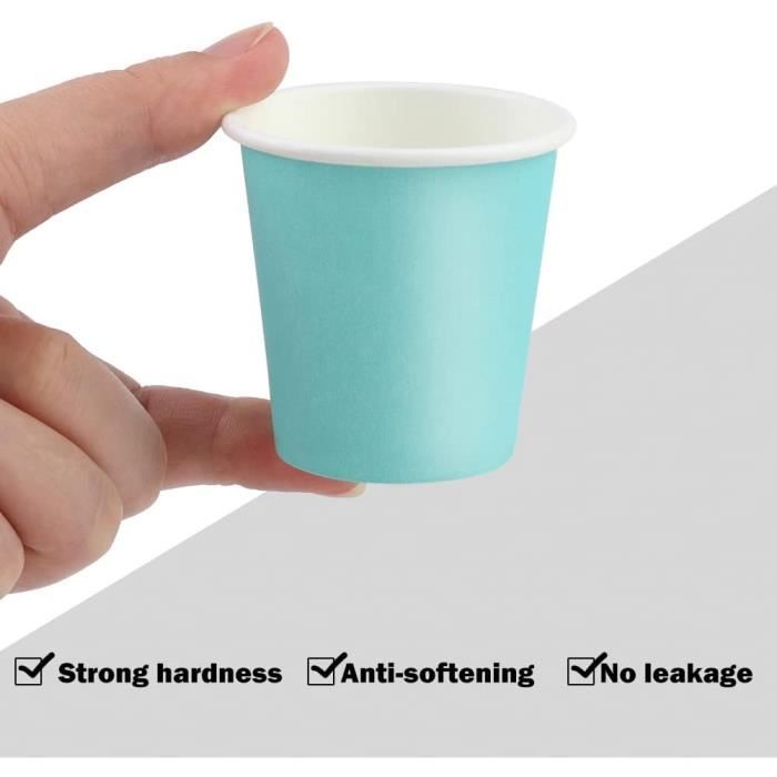 Lot De 100 Gobelets En Carton Jetables De 85 Ml, Petits Bains De Bouche ...