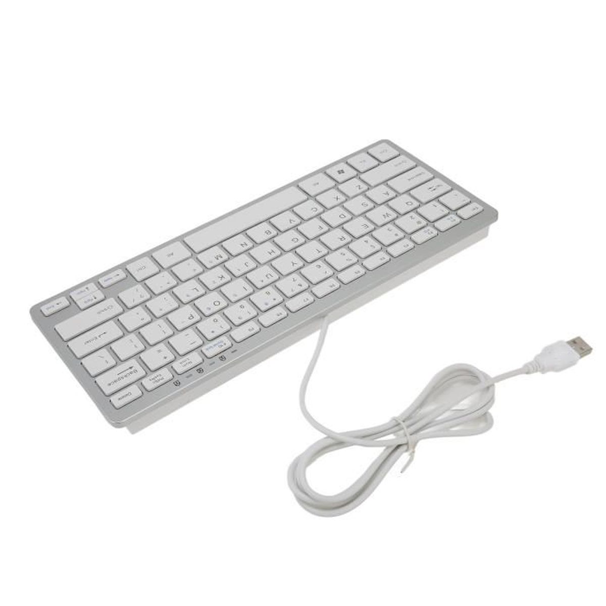 Milleplus-clavier USB Ultra fin à 78 touches Clavier Filaire USB à 78 ...