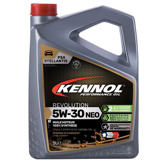 HuileMoteur Kennol Kennol Revolution 5W30 Neo C3 5L - Cdiscount Auto