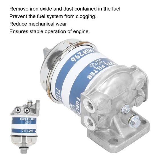 Ensemble de filtre à carburant 7111-296 ajustement de remplacement pour Massey Ferguson ...