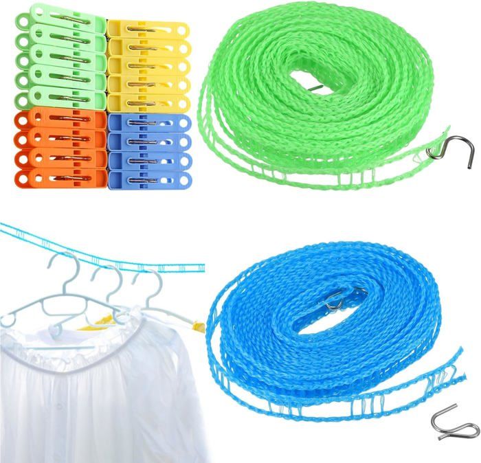Kit de Corde Linge extrieure antidrapante 10m de Corde a Linge ...