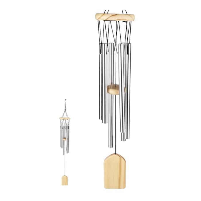 6 Tubes en Aluminium Carillon a Vent Exterieur Carillons Dcoratifs ...