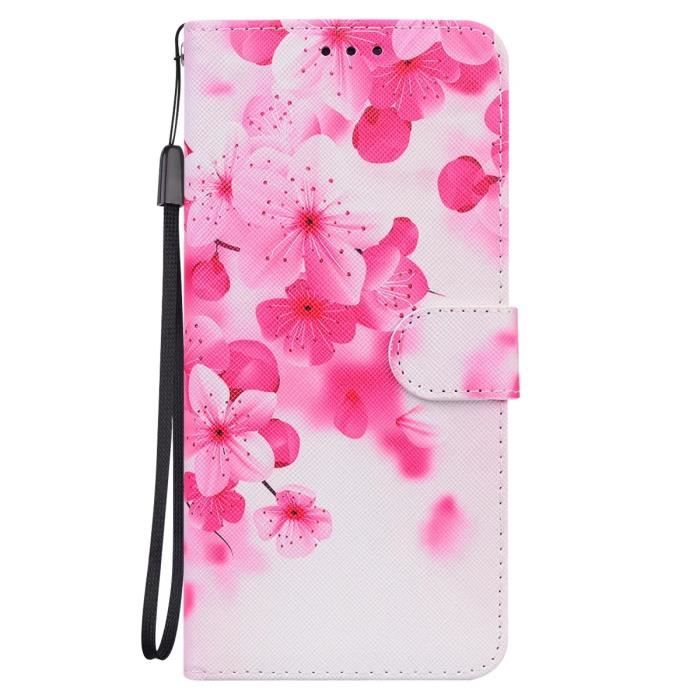 Fleur qui tombe-F21 Pro 5G CPH2341-Étui Portefeuille En Cuir pour OPPO ...