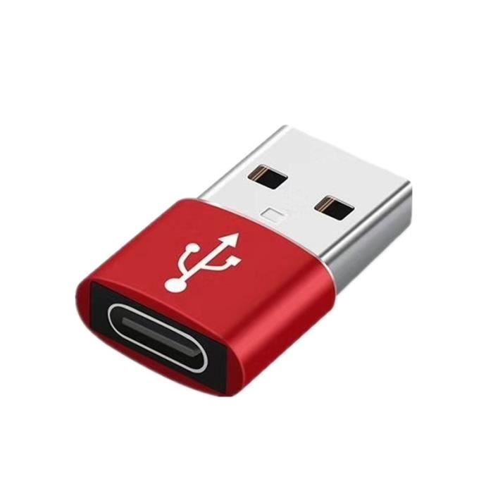 RED -Adaptateur USB OTG pour Nexus, prise de mâle à Type C femelle ...