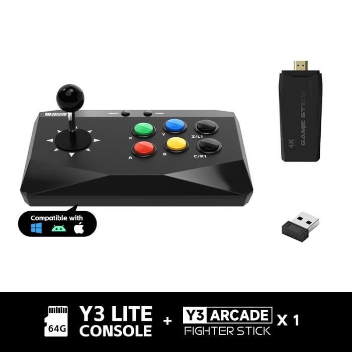 1 joueur - Console de jeu vidéo, Y3 Arcade, 4K, clavier d'arcade de jeu ...