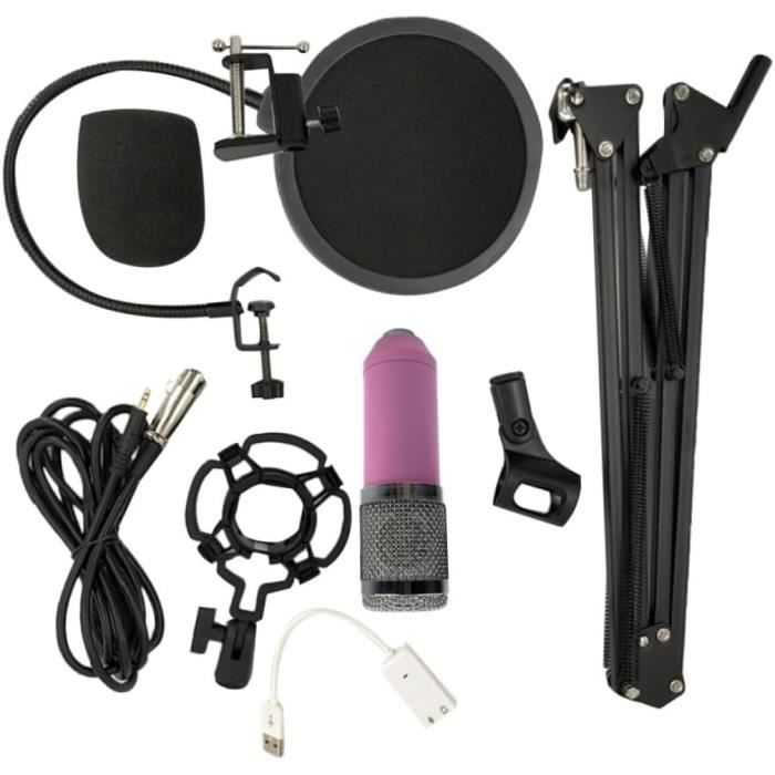 1 Ensemble De Microphone Vlogging Kit De Diffusion En Direct Microphone ...