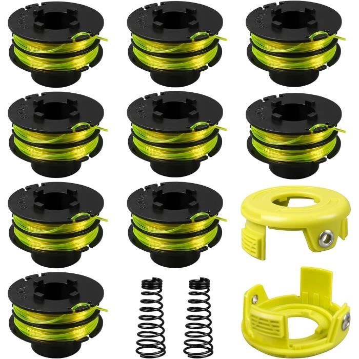 RAC118 Bobine de rechange pour débroussailleuse avec capuchon RAC119 pour tondeuse à gazon Ryo ...