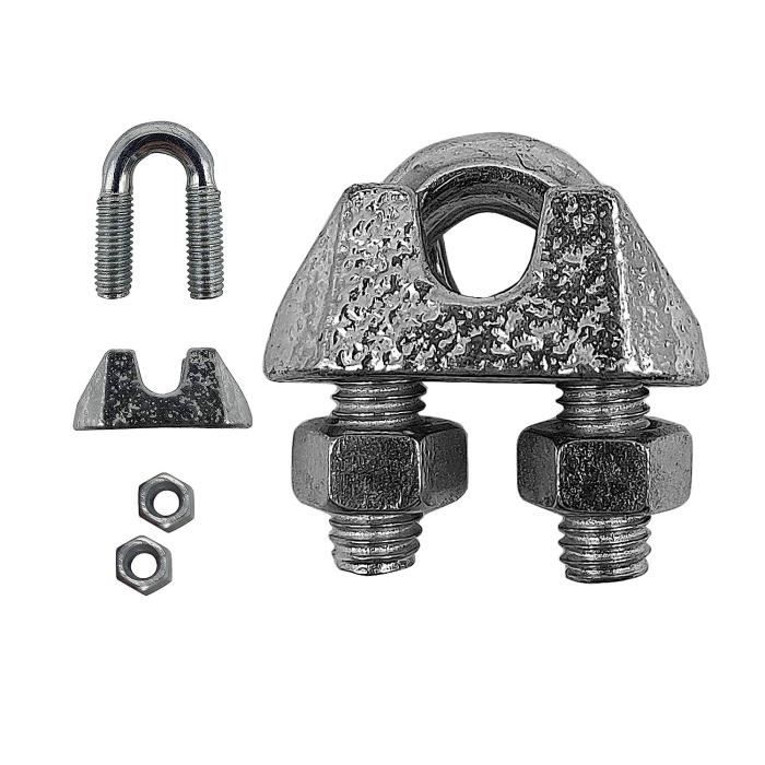 DOJA INDUSTRIAL | SERRE CABLE ETRIER ACIER M3 | PACK 40 | Serre corde ...