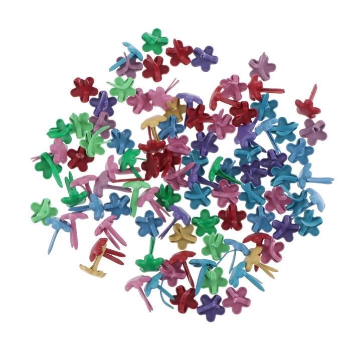 Punaise tableau,Mini attaches en papier en laiton Couleurs vives ...