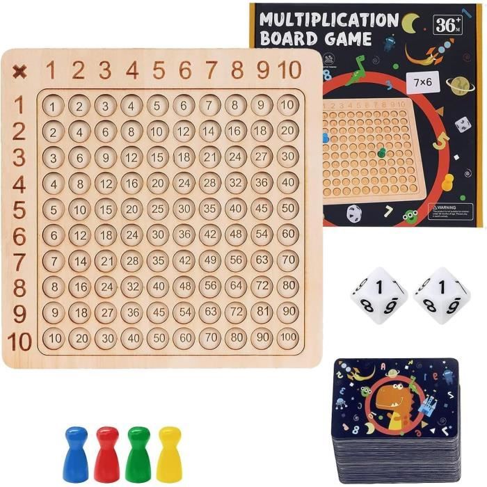 Table De Multiplication Jeu Tableau Multiplication Montessori Jeux ...