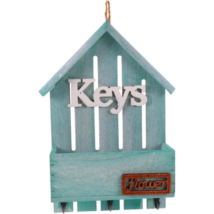 Crochet À Clé Mural Porte-Clés Et Courrier Muraux Méditerranéens Plante Rustique Porte-Clés ...