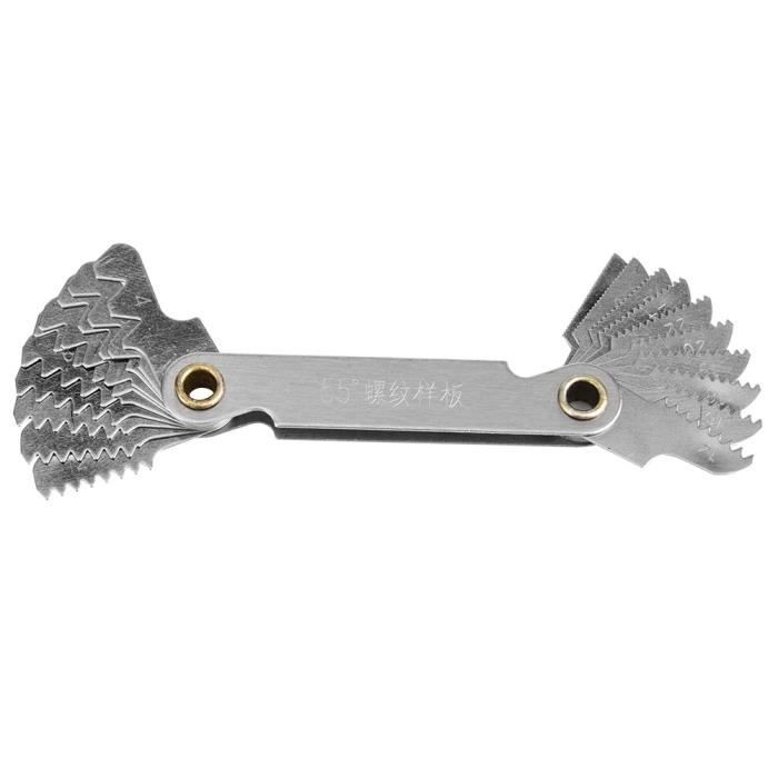 Jauge de mesure de filetage - CIKONIELF - Impérial 55° - 20 feuilles ...