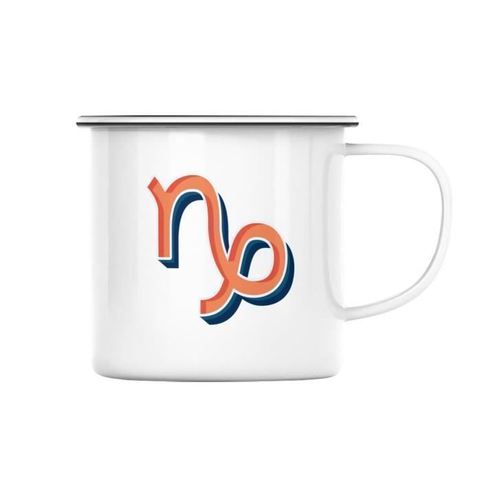 Mug en Métal Emaillé Capricorne Signe astrologie Zodiaque Astres ...