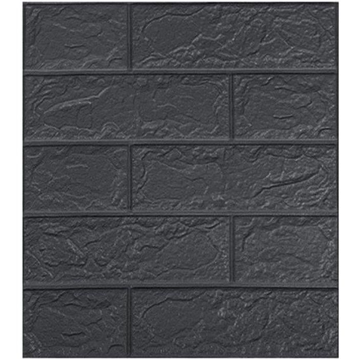 DT08957-10pcs 3D tuile brique mur autocollant auto-adhésif panneau de ...