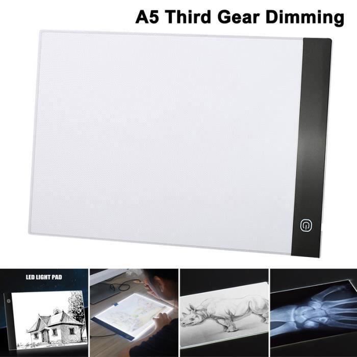 AC11367-Tablette Lumineuse A5 LED Luminosité Réglable LED Light Table ...