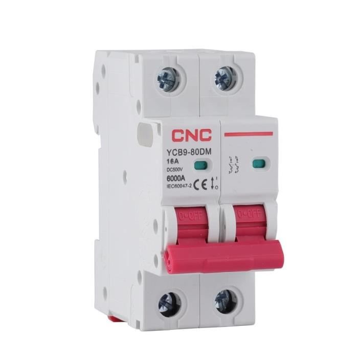 Disjoncteur,Disjoncteurs 2P Dc Mcb 6Ka 500V Mini Disjoncteur 16A 20A 25A 32A 40A 50A Dc ...