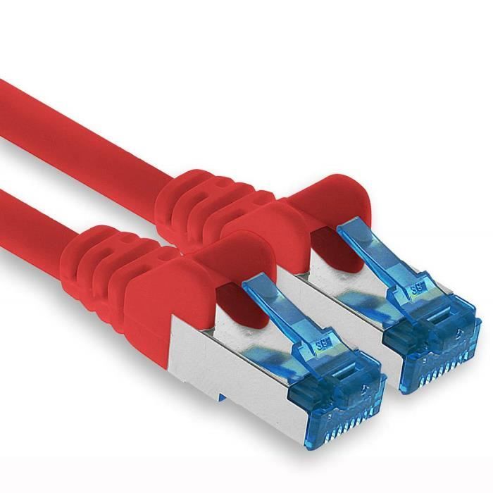 Câble Patch - 1M Ethernet, Réseau, Câble Lan Cat6A (Pour Réseaux ...