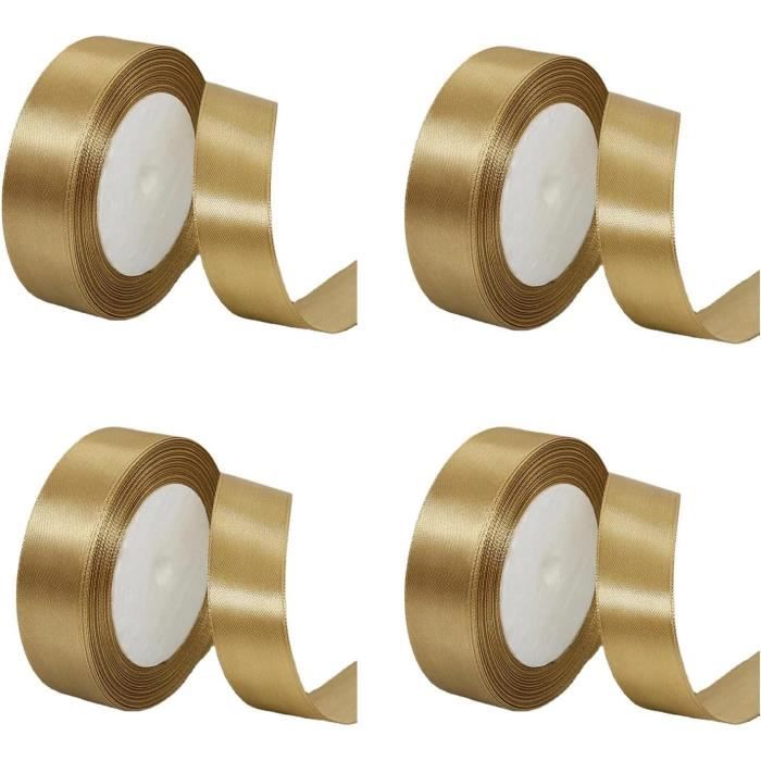 Ruban Satin Doré, 2 Cm De Large X 22 M De Long (Total 88 M),Ruban ...