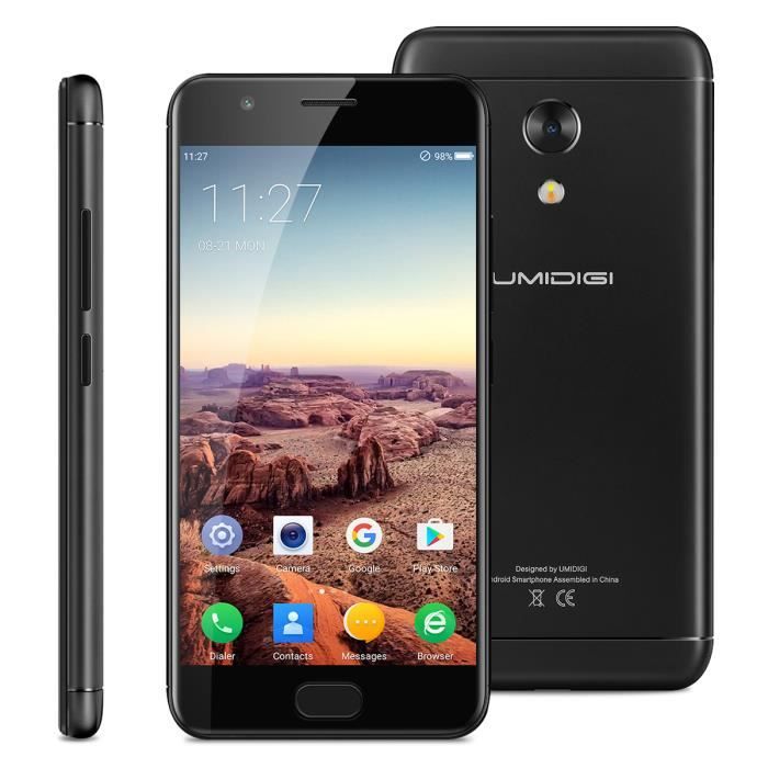 UMIDIGI C2 Smartphone Téléhpone Débloqué 4GO+64GO 4G LTE Android 7.0 ...