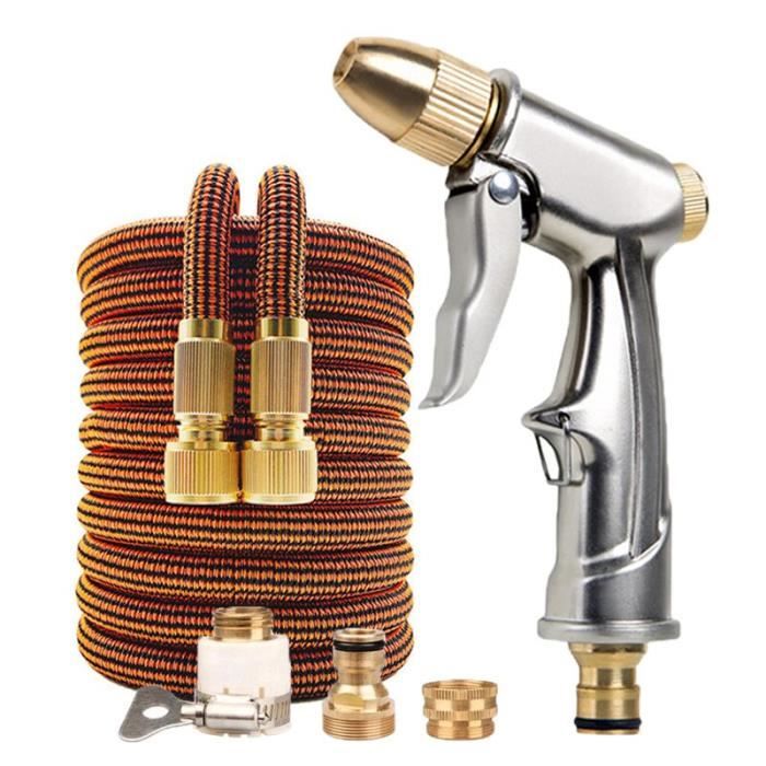 TUYAU - BUSE - ACCESSOIRE DE BUSE,S10-50ft--Tuyau'arrosage magique avec pistolet pulvérisateur ...