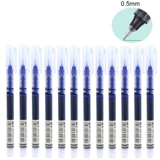 STYLO,Blue 12pcs--ensemble de stylos à Gel colorés, 8 couleurs, 0.5mm ...