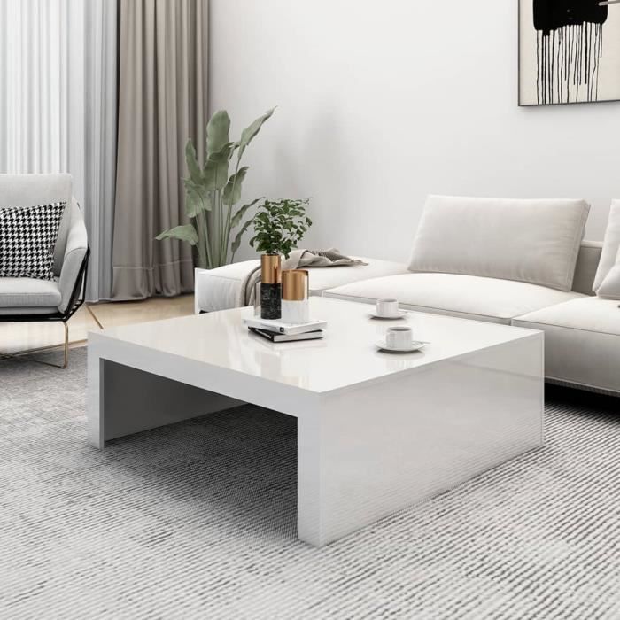 Table Basse Blanc Brillantnull