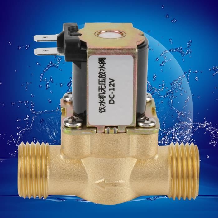 Électrovanne N/C lectrovanne électrique en Laiton 12V BSPP, Vanne D'air à 2 Voies Normalement ...