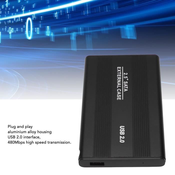 Disque dur portable Disque dur externe 2,5 pouces Slim USB 2.0 Plug and ...