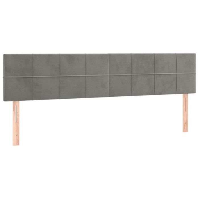 Têtes de lit - ZJCHAO - Gris clair - Classique - 160 cm - 160 x 5 x 78/ ...