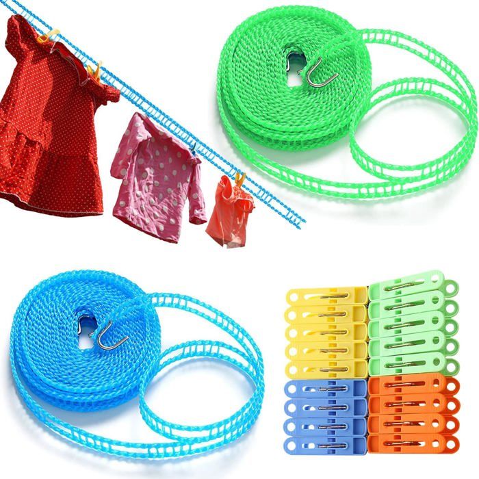Kit de Corde Linge extrieure antidrapante 10m de Corde a Linge ...