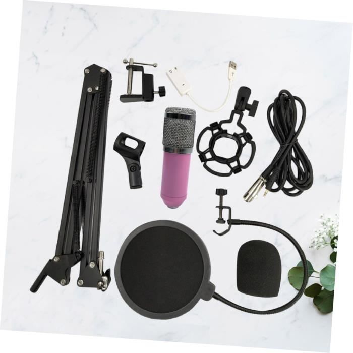 1 Ensemble De Microphone Vlogging Kit De Diffusion En Direct Microphone ...