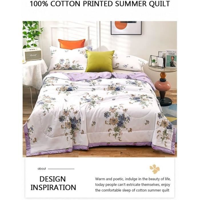 Couverture D'Été Légère Pur Coton Édredon - COUETTE - Noir - 200x230cm - Cdiscount Maison