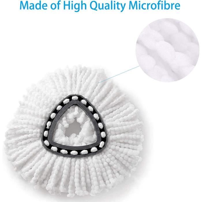 HALIEVE Lot de 4 têtes de rechange en microfibre compatibles avec le ...