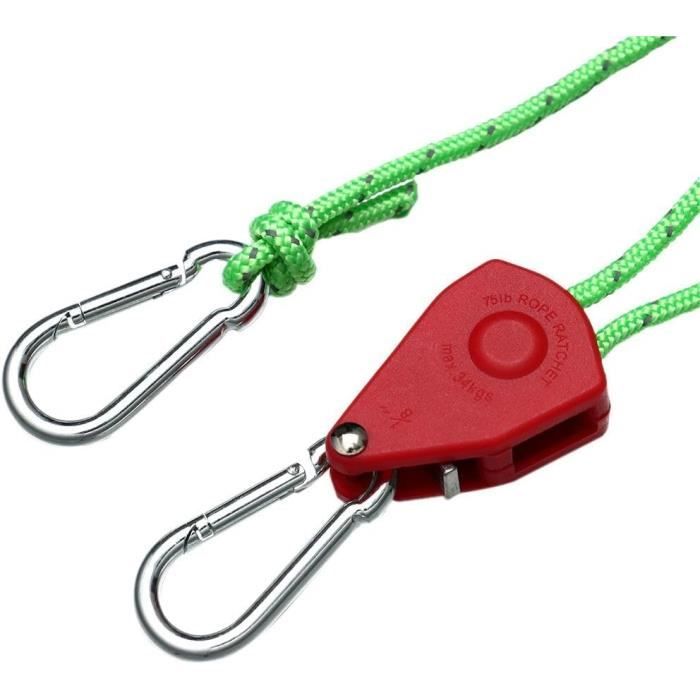 4M Longueur En Acier Inoxydable Nylon Réglable Corde Attache Boucle ...