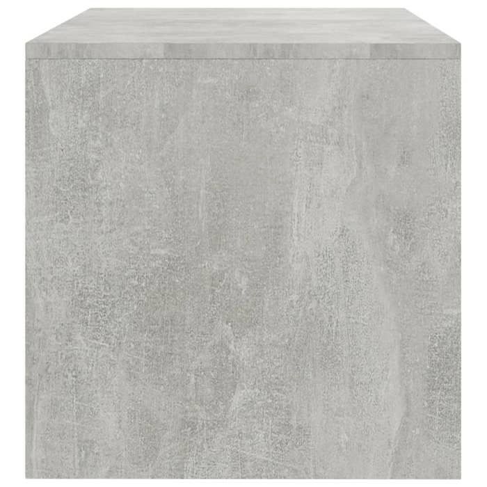 Meuble TV - Banc TV - Table TV - Gris béton - 100x40x40 cm - Bois d ...