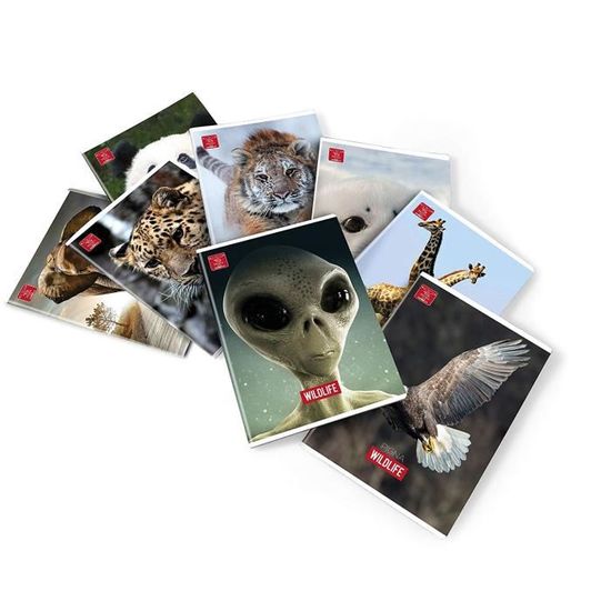 Maxi Pigna Wildlife bloc note 02299170q - Doublure Q Pack de 10 carnets ...