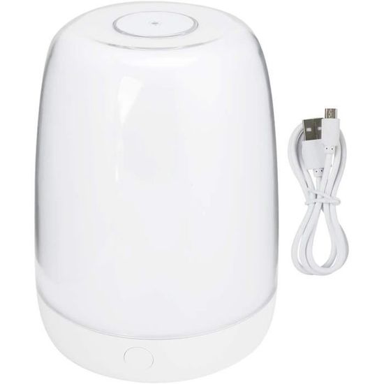 Veilleuse Led, Table Tactile Blanche Chaude Colorée Led Veilleuse ...