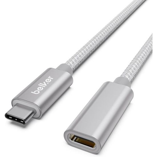 Rallonges Usb C 2M Usb 3.2 (5 Gbit-S) Type C Mâle Rallonge 5 A Charge ...