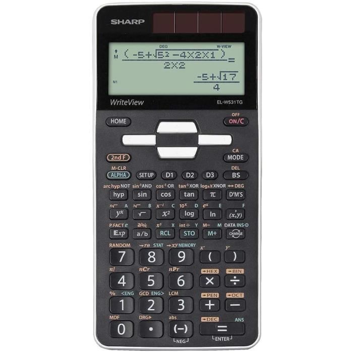 Sharp EL-W531 TG-WH Calculatrice Scientifique (WriteView, entrée D.A.L ...