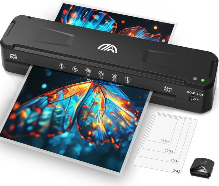 Plastifieuse, Plastifieuse A3 avec 30 Feuilles de Plastification ...