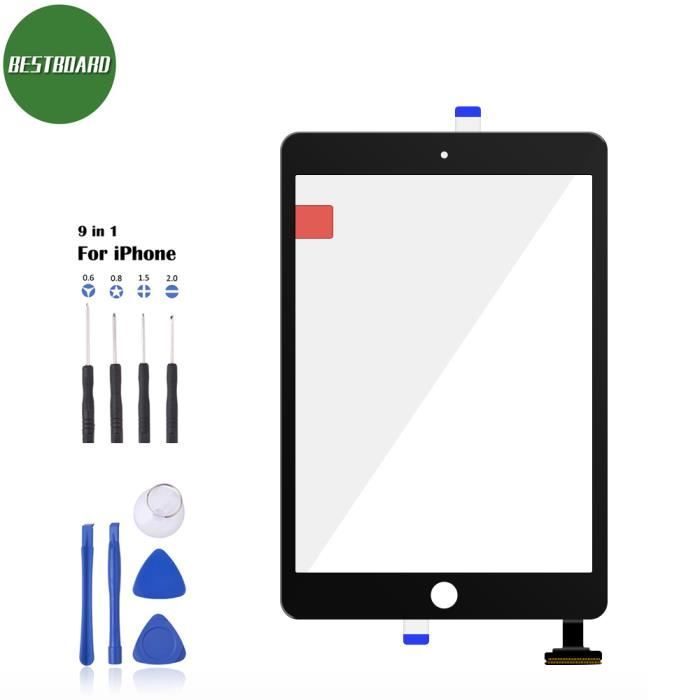 Mini3 Noir - Écran tactile extérieur LCD de remplacement, pour iPad ...