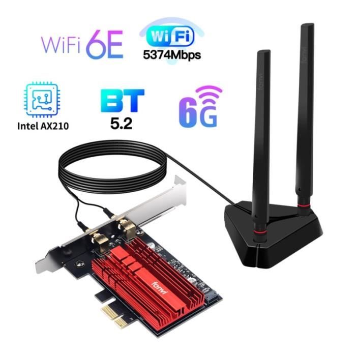 Fv-axe3000pro - carte Wi Fi 6E AX210 PCIe, adaptateur Wi Fi sans fil ...